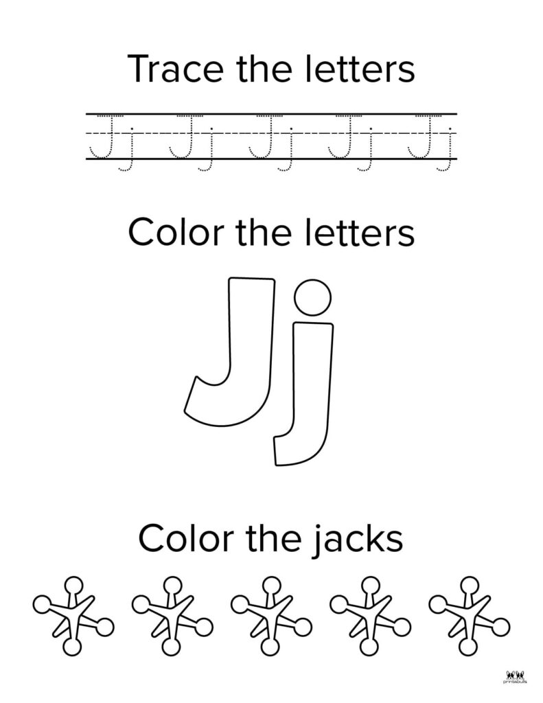 Letter Case Recognition Worksheet: Letter J | MyTeachingStation.com - Worksheets Library