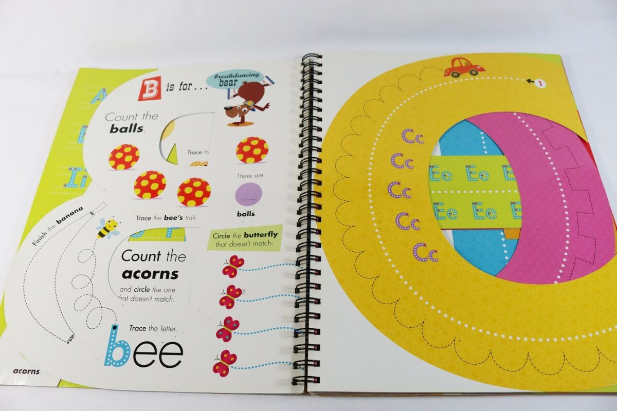 Childrens Preschool ACTIVITY LEARNING Books Alphabet Numbers ...
