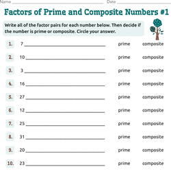 Printable 4th Grade Prime and Composite Number Worksheets ...