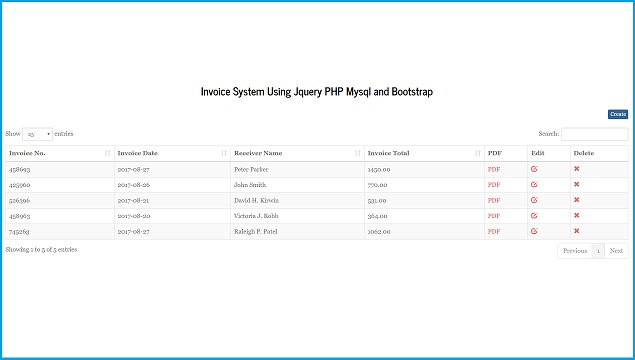 How to Make Online Invoice System by using PHP Jquery | Webslesson - Worksheets Library