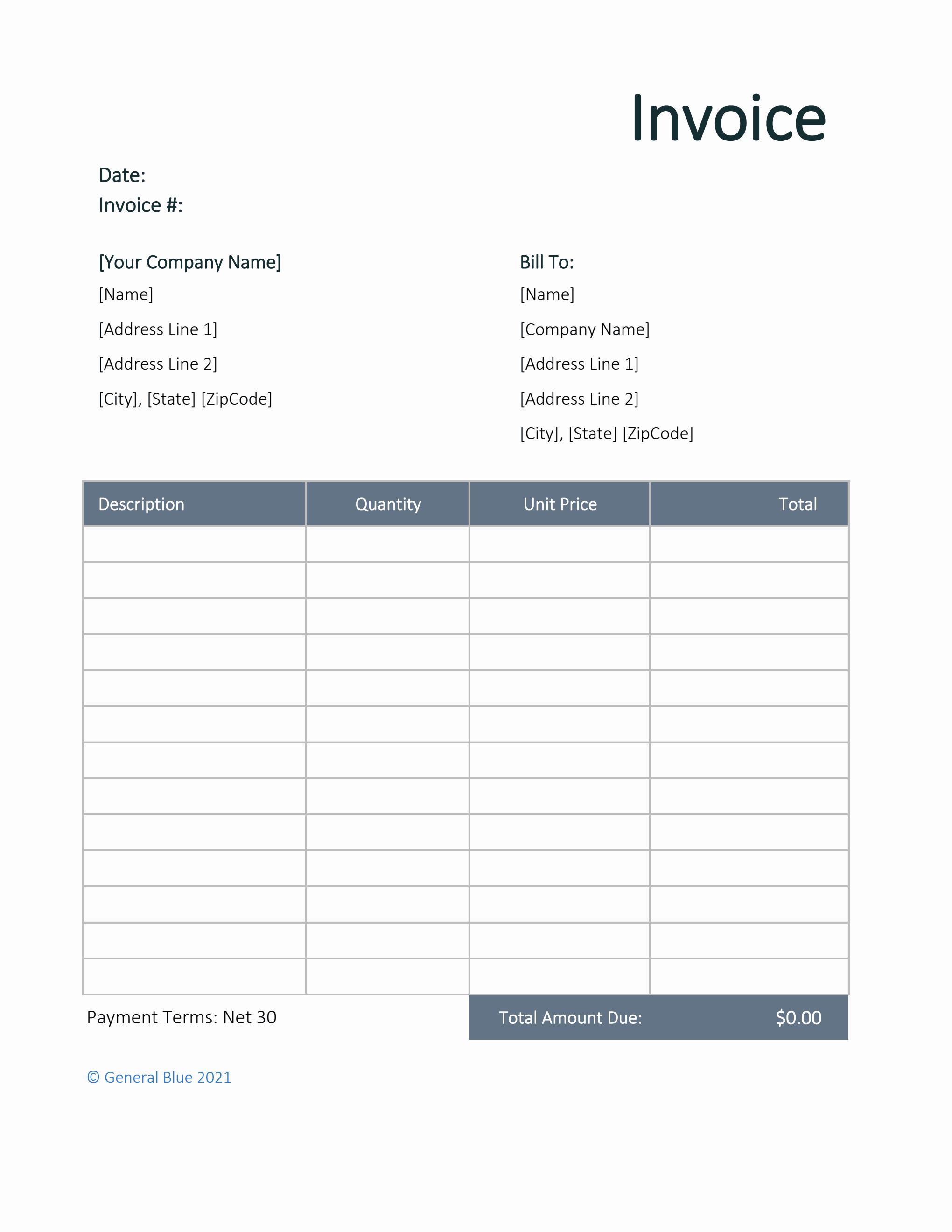 Free Print Invoice From Excel Download Free Print Invoice From Excel