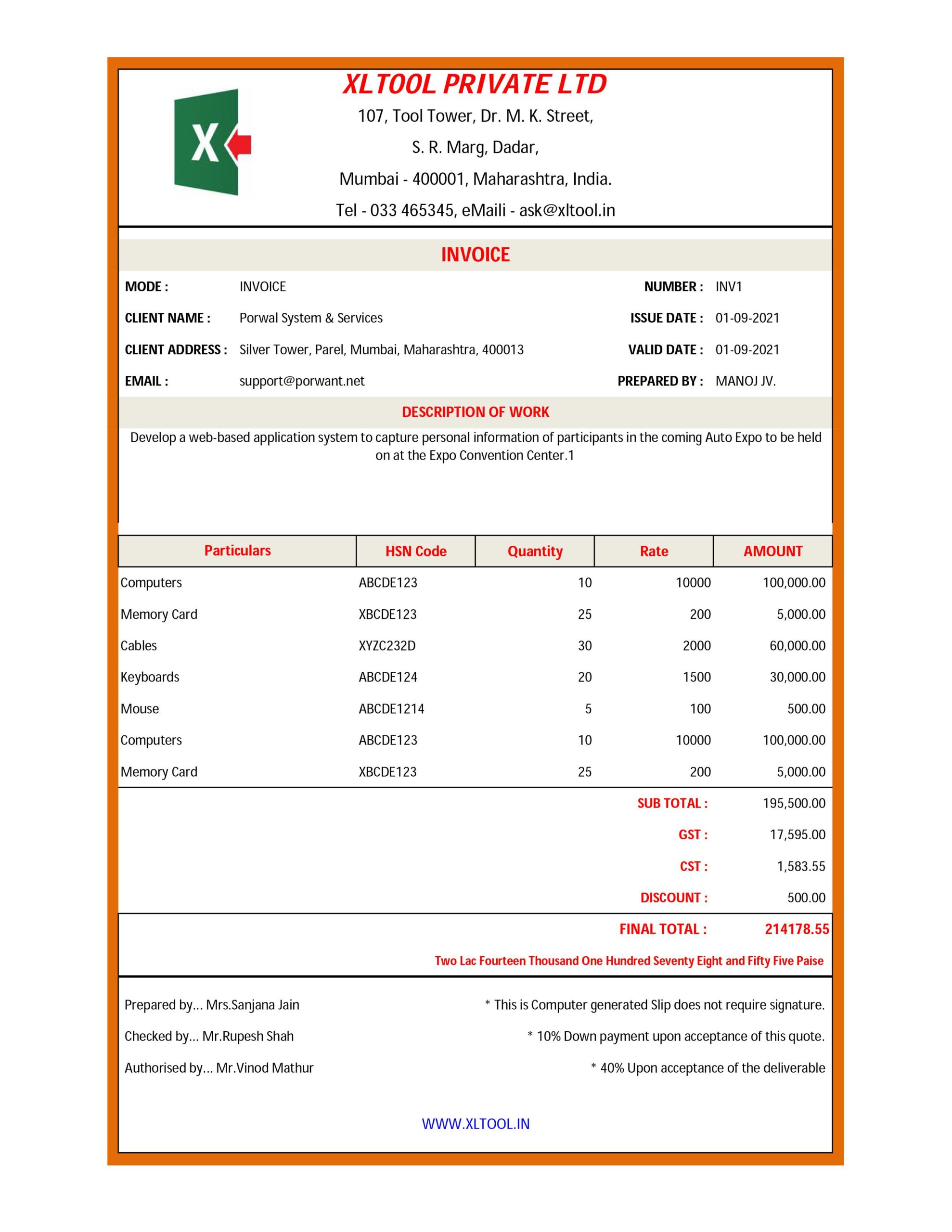 Free print invoice from excel, Download Free print invoice from excel png images, Free ...