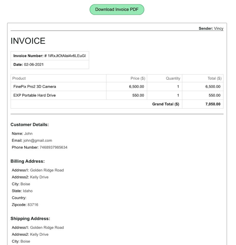 HTML Invoice to PDF in JavaScript: JSPDF Example - Phppot - Worksheets Library