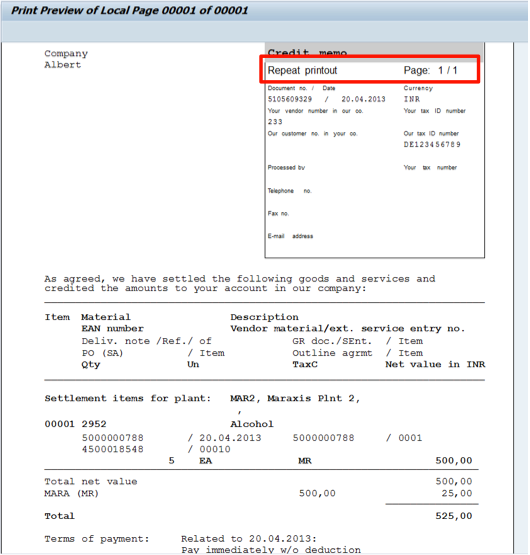 Multiple Copy Print Functionality In Ers Based Inv Sap Community