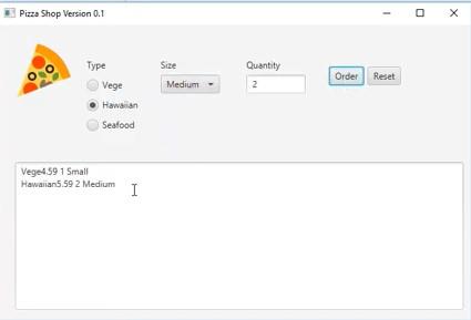 Solved What is the JavaFX code for placing an order similar ... - Worksheets Library