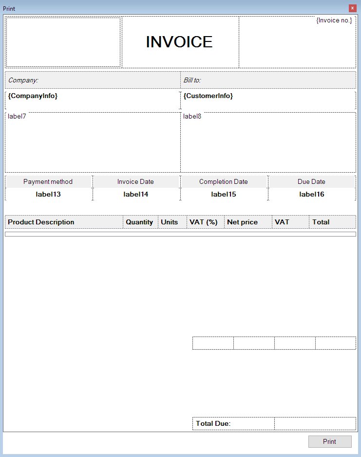 Invoice printing from WinForm application - C# tutorials and ... - Worksheets Library