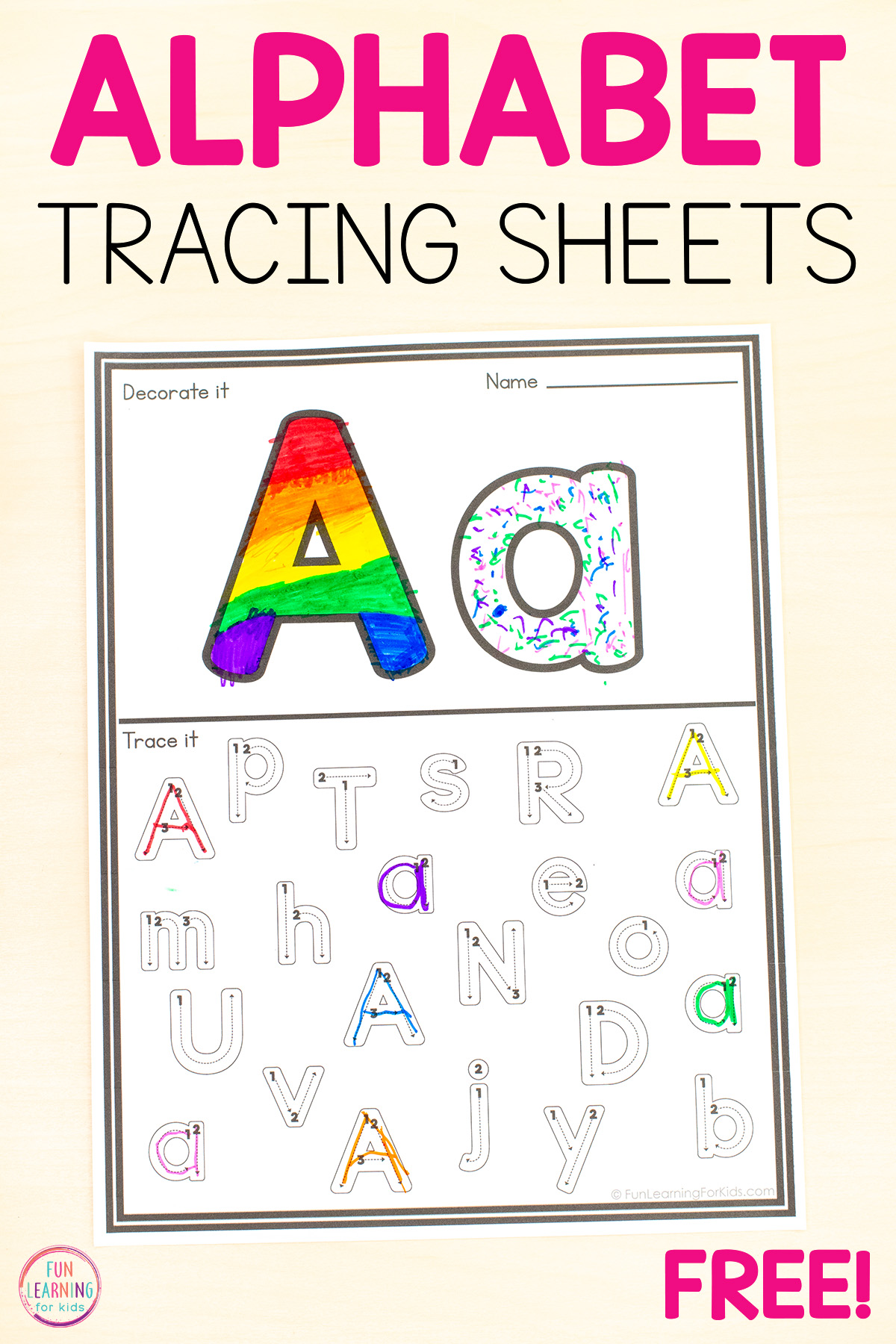 Alphabet Find and Trace the Letter Worksheets - Worksheets Library