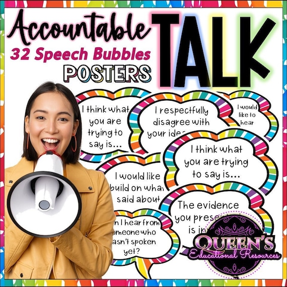 Free printable accountable talk posters, Download Free printable ...