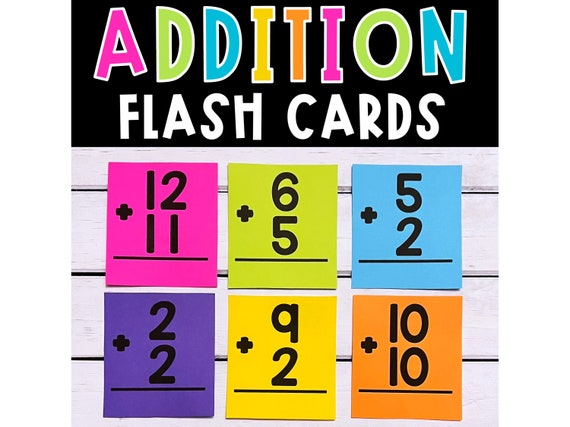 Addition Flash Cards Printable Flashcards for Kids Printable ...