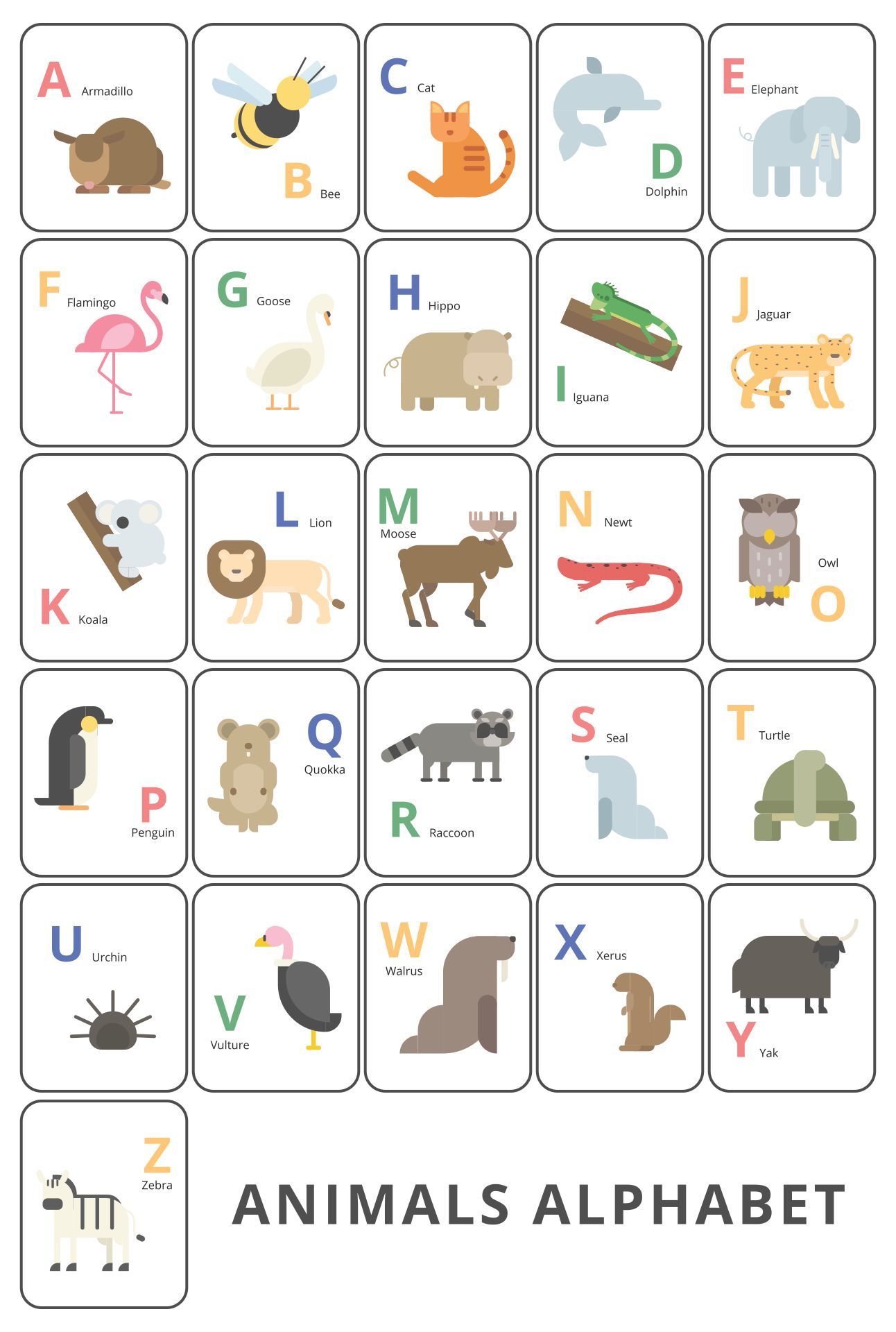 Large ABC Flash Cards - 10 Free PDF Printables | Printablee - Worksheets Library