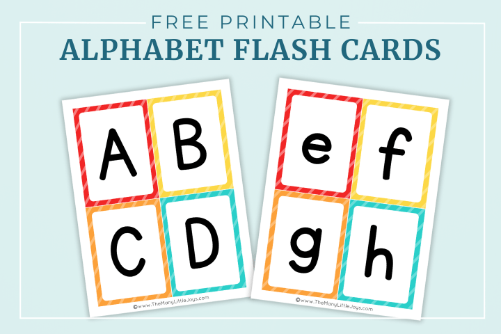 Free Printable Alphabet Flashcards (upper and lowercase) - The ... - Worksheets Library