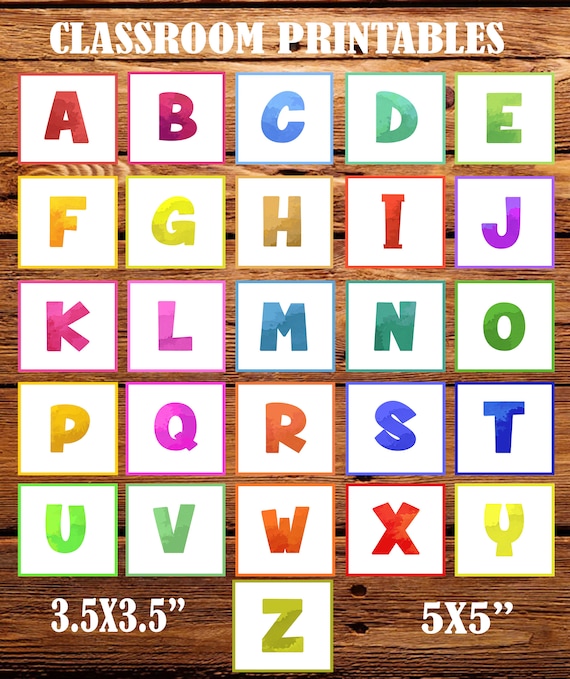 FREE Alphabet Flashcards and Printables for Wall - Worksheets Library