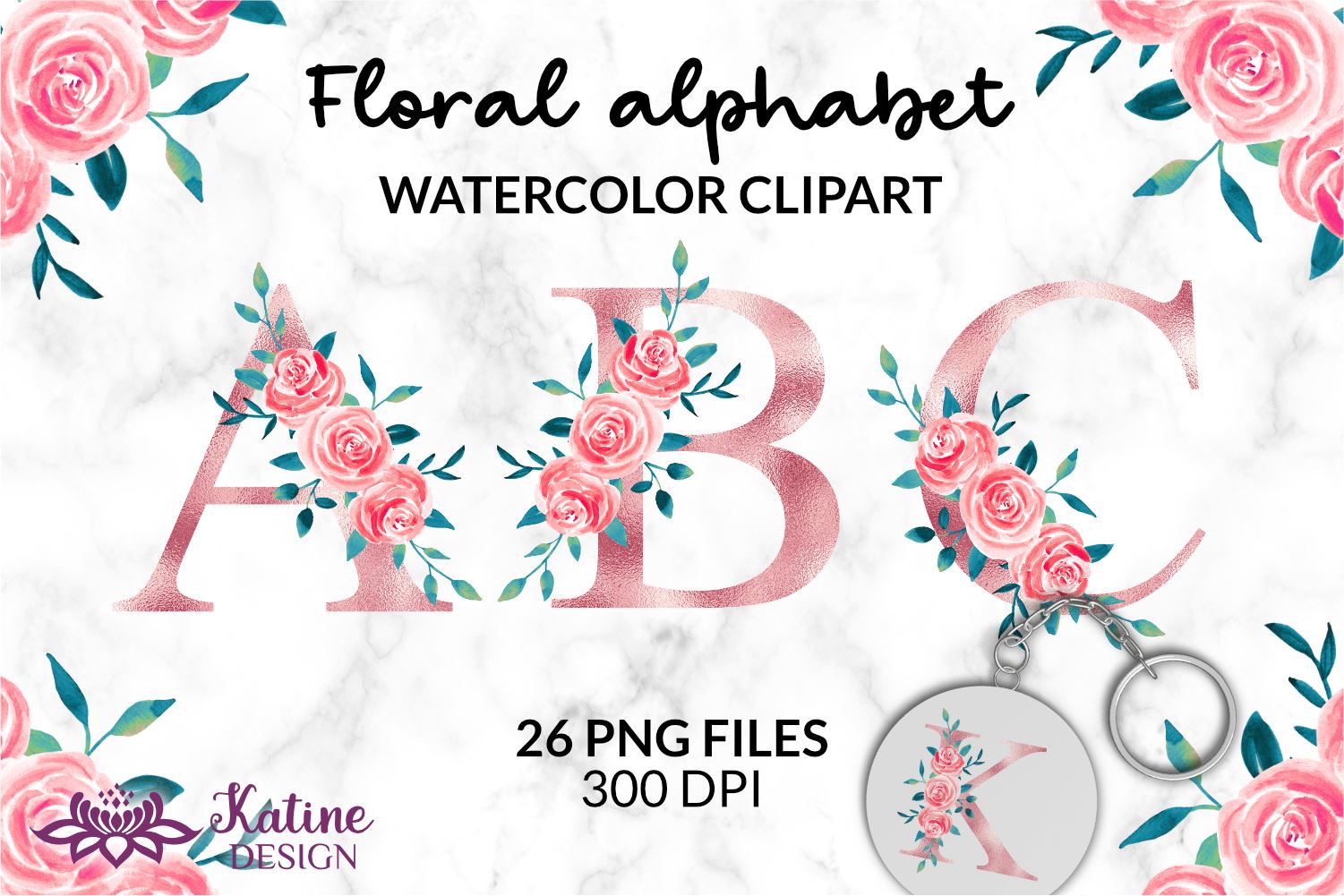 Free printable alphabet letters with flowers, Download Free printable ...