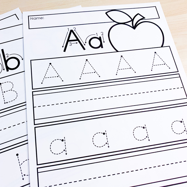 Alphabet Handwriting Letter Formation Lines Worksheets - Worksheets Library