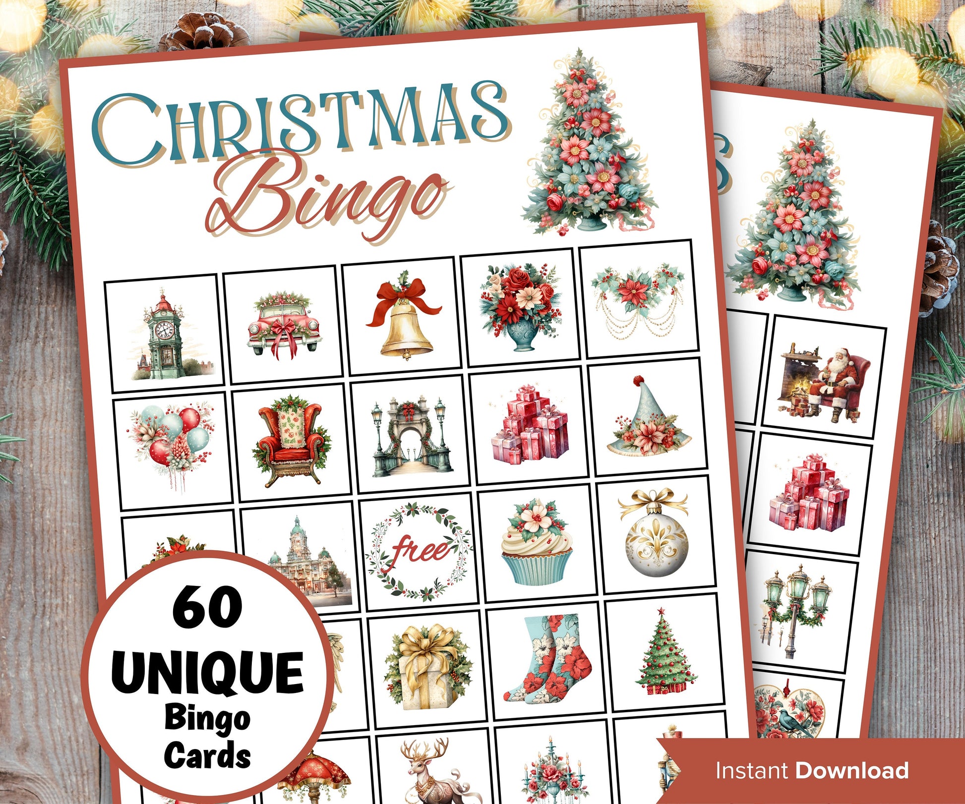 FREE Christmas Bingo Printable - Worksheets Library