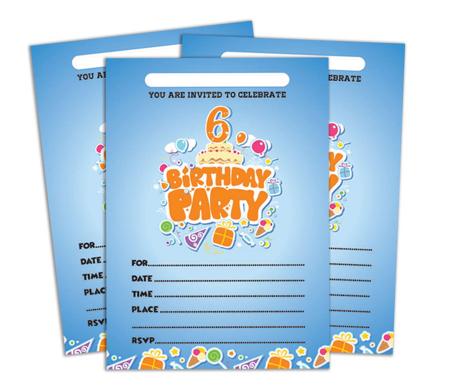 Darling Souvenir Blue Birthday Invitation Card 28 Pcs Fill Or Darling Souvenir Blue Birthday Invitation Card 28 Pcs Fill Or