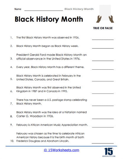 Black History Month - Worksheets Library