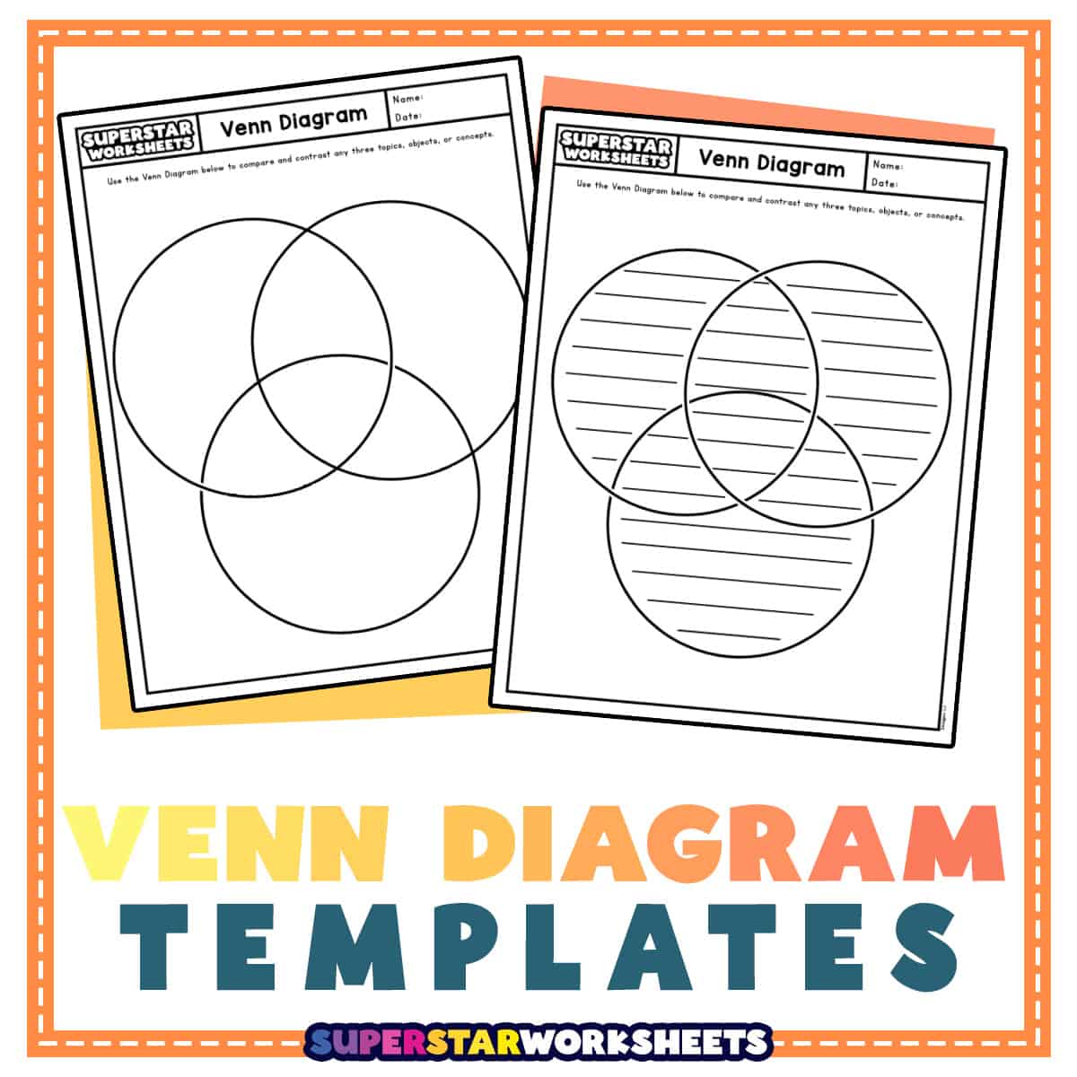 Free printable blank venn diagram 2 circles, Download Free printable ...