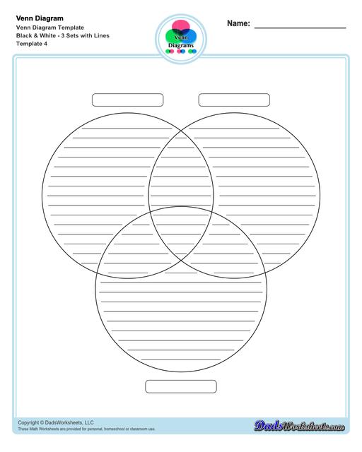 Venn Diagram Worksheets and Templates - Worksheets Library