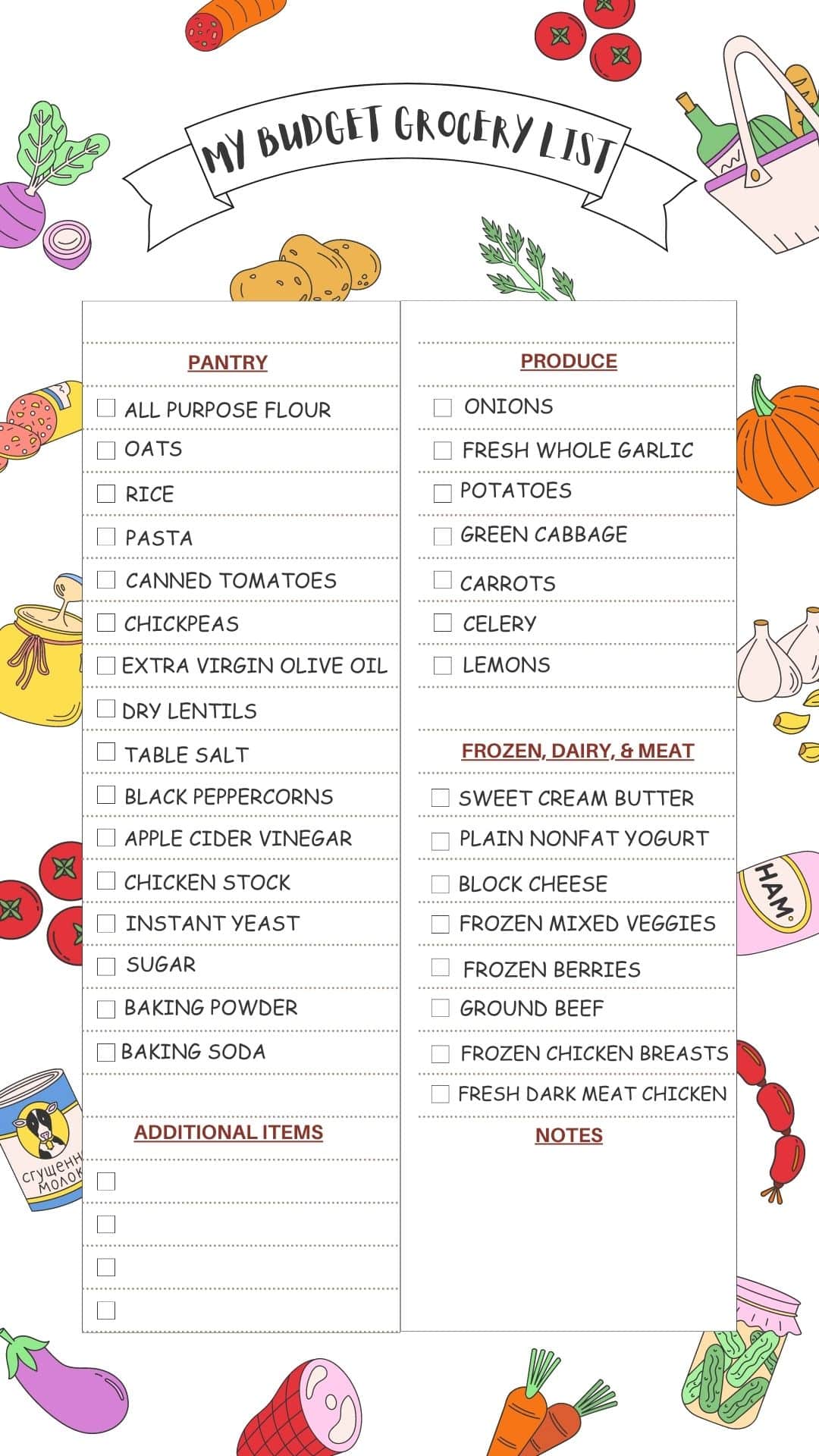 The Ultimate Budget Grocery List 30 Cheap Ingredients To Save You The Ultimate Budget Grocery List 30 Cheap Ingredients To Save You