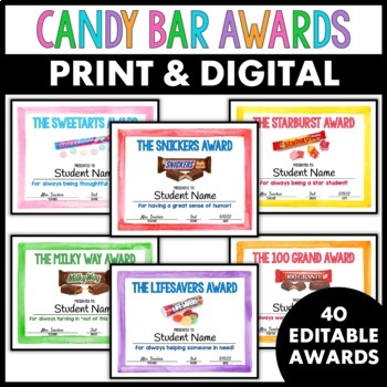 Free printable candy bar awards, Download Free printable candy bar ...