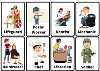 Free printable community helpers flashcards, Download Free printable community helpers ...