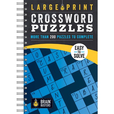 Large Print Crossword Puzzles Blue - (brain Busters) By Parragon ... - Worksheets Library