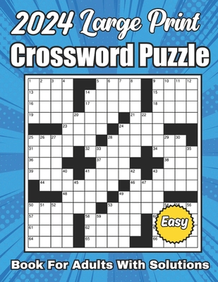 2024 Easy Crossword Puzzles Book For Adults Large Print With ... - Worksheets Library