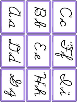 Free printable cursive alphabet flash cards, Download Free printable cursive alphabet flash ...