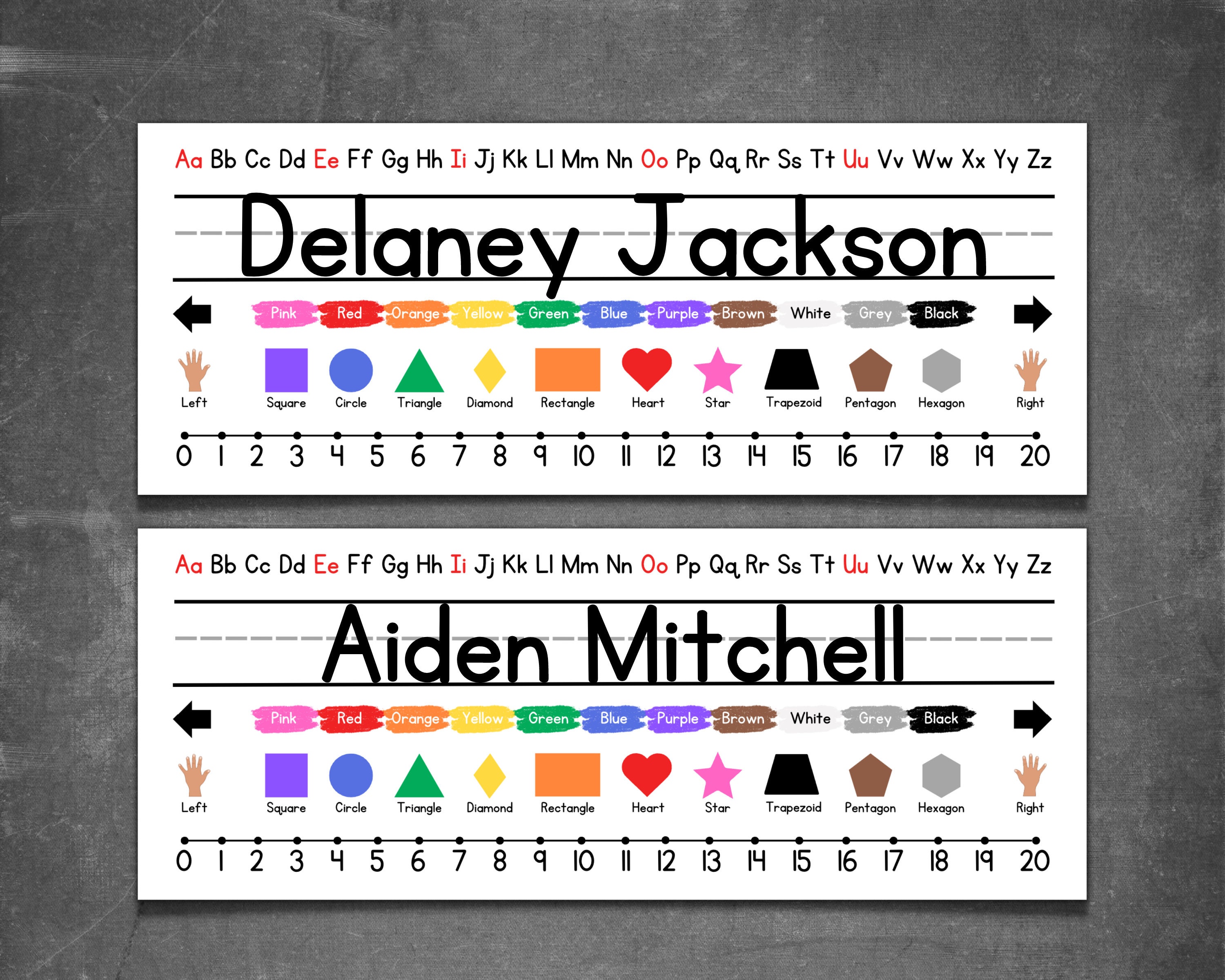 Free printable desk tags for students, Download Free printable desk ...