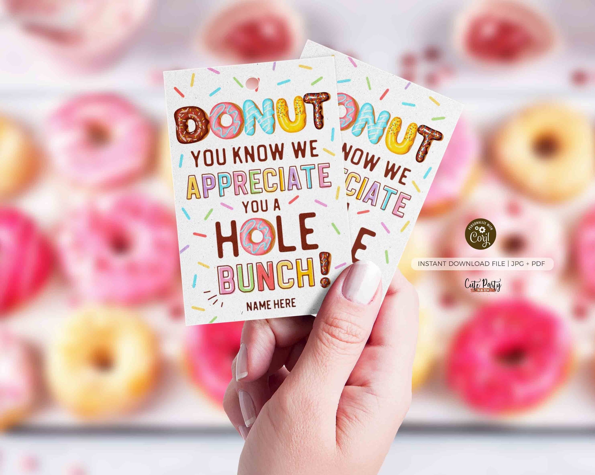 Donut Forget How Awesome You Are Printable Teacher Appreciation ...