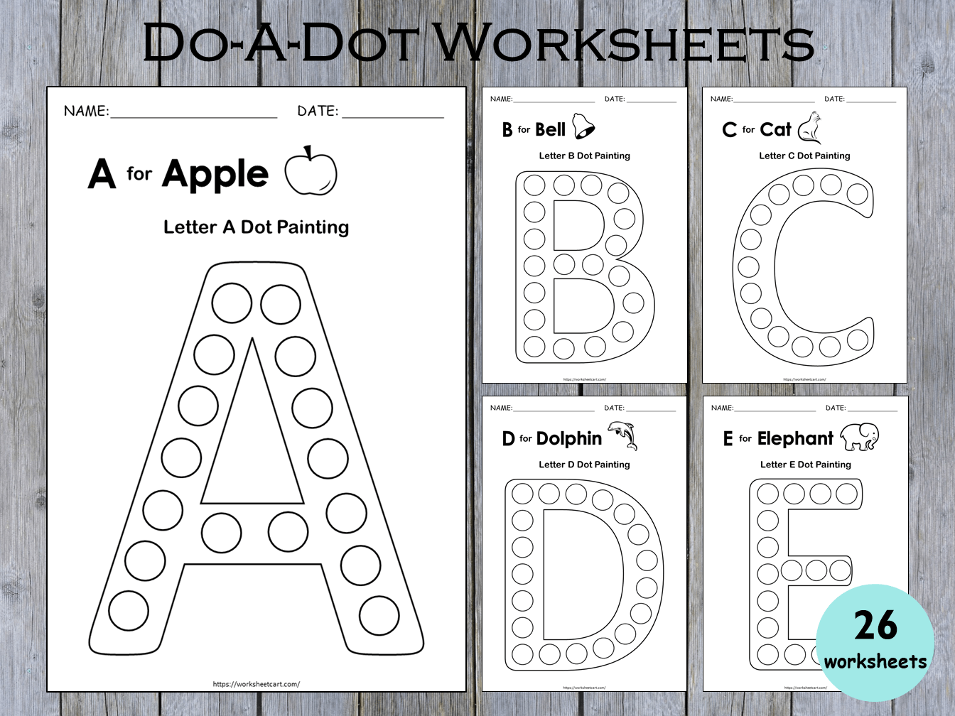 Dot-to-Dot Lowercase Letters Worksheet (Free Printable) - Doozy Moo - Worksheets Library