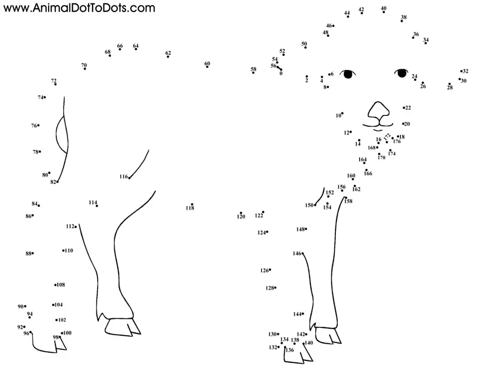 Skip-Counting by Twos: Free Printable Animal Dot-to-dot Worksheets ...
