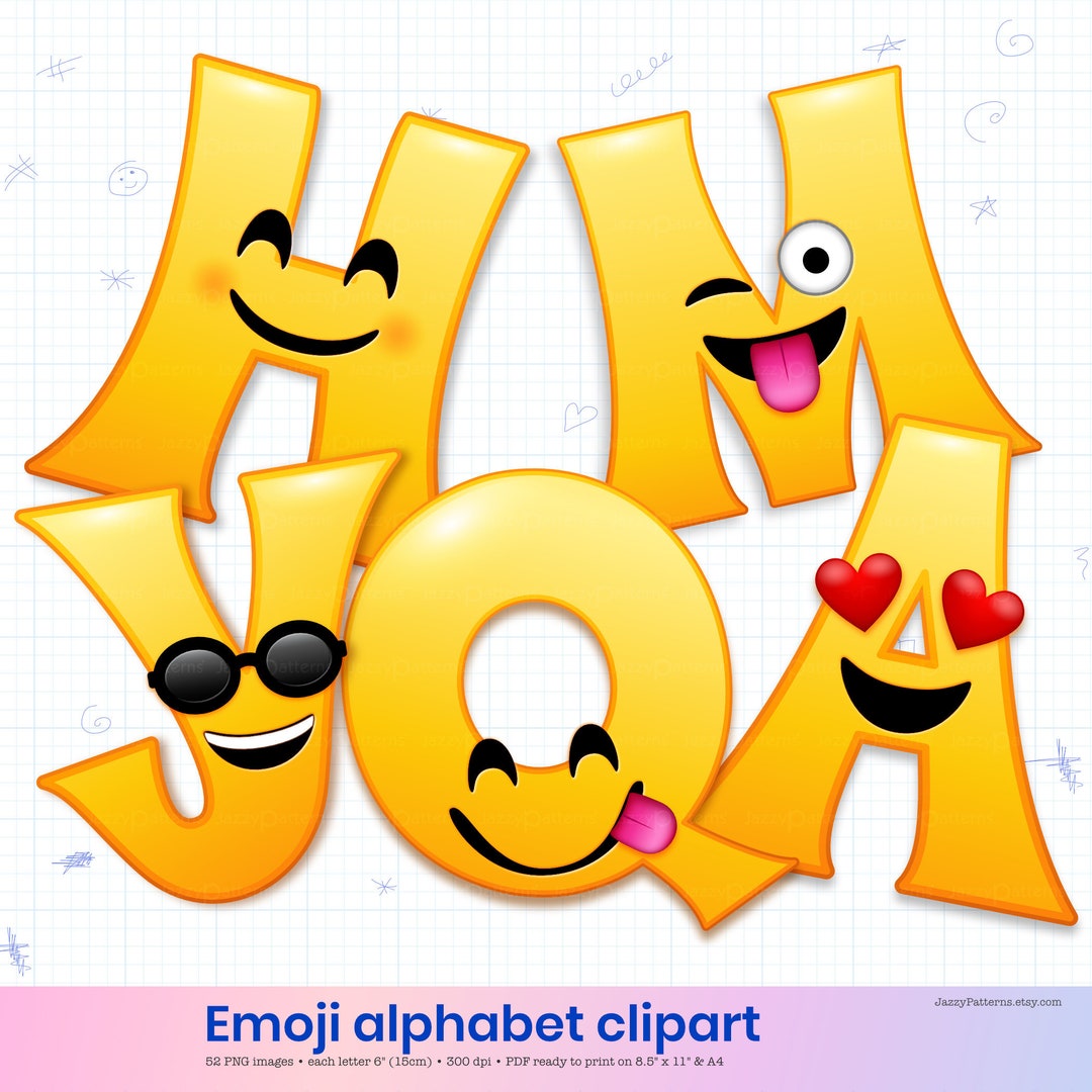 Emoticon Alphabet Clipart Printable Happy Face Letters For Bulletin Emoticon Alphabet Clipart Printable Happy Face Letters For Bulletin