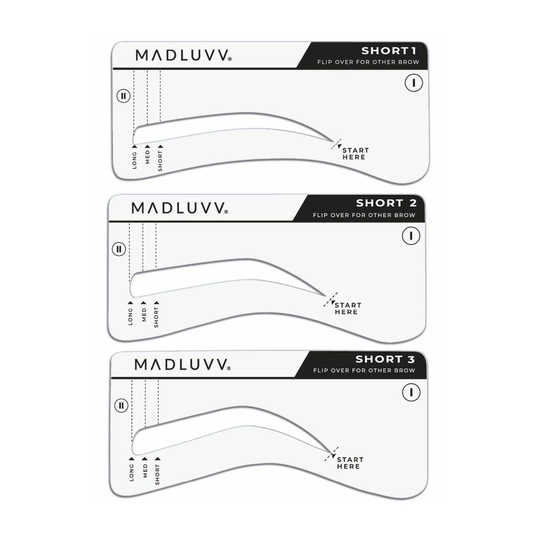 Set Of 3 Small Brow Stencils Worksheets Library Set Of 3 Small Brow Stencils Worksheets Library