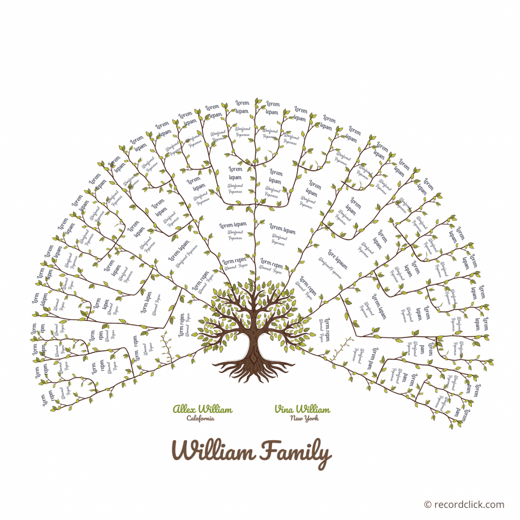61 Free Family Tree Templates - Printable / Downloadable / Editable ...