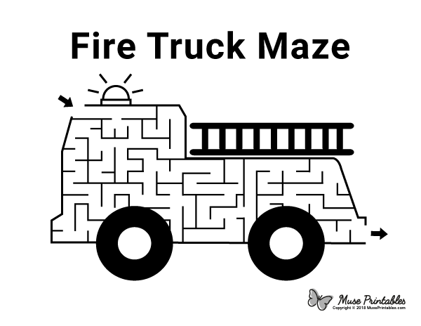 Free printable fire truck dot to dot, Download Free printable fire ...