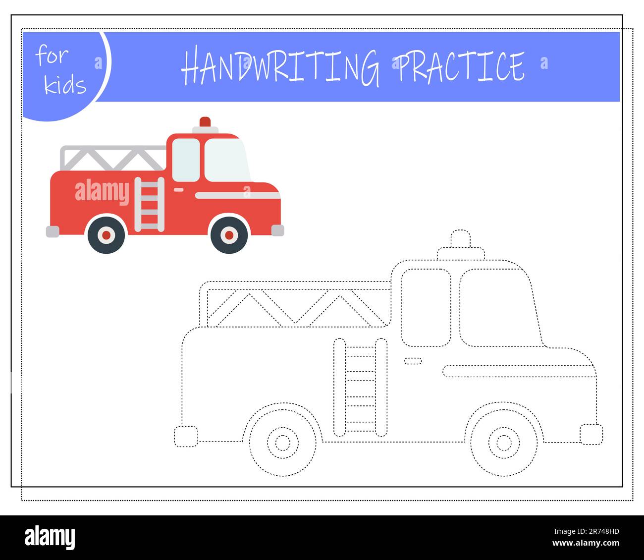 Free printable fire truck dot to dot, Download Free printable fire ...