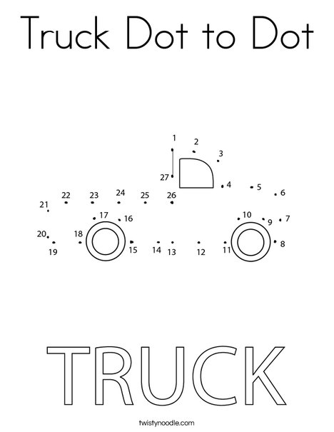 Free printable fire truck dot to dot, Download Free printable fire ...