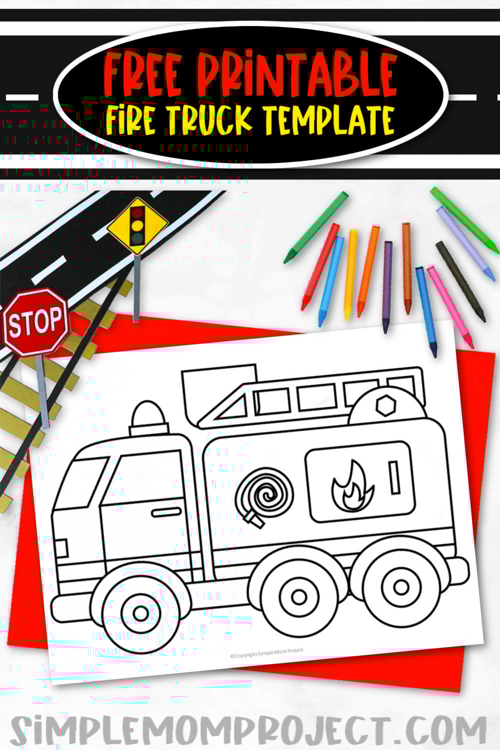Free printable fire truck dot to dot, Download Free printable fire ...