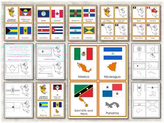 Free printable flags of north america, Download Free printable flags of ...