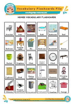 Homes - English Vocabulary Flashcards - Worksheets Library