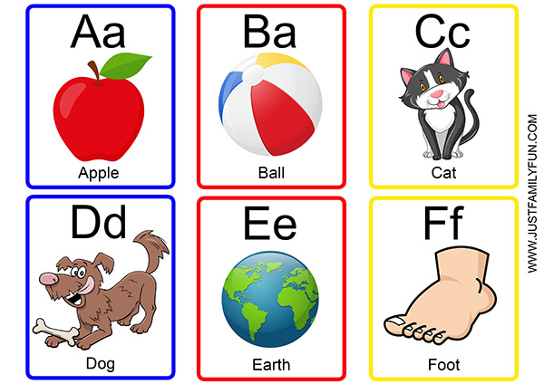 Free Printable English Alphabet Flashcards For Kids - Worksheets Library