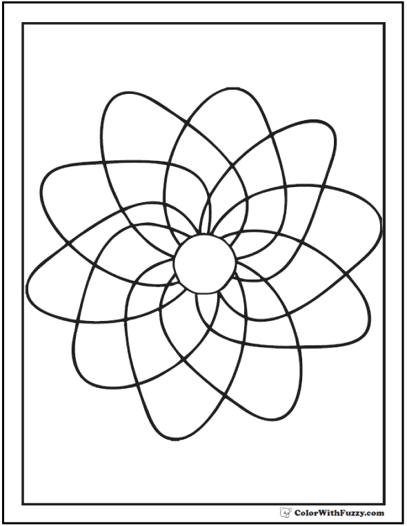 70+ Geometric Coloring Pages To Print PDF Digital Downloads ...