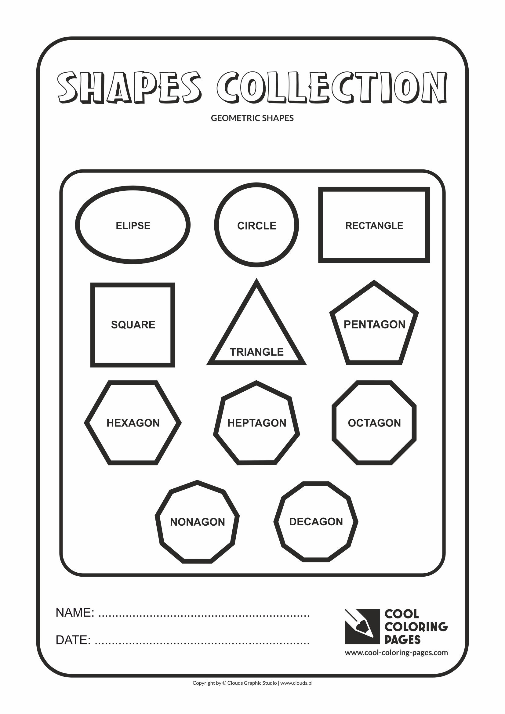 Free printable geometric shapes to color, Download Free printable ...