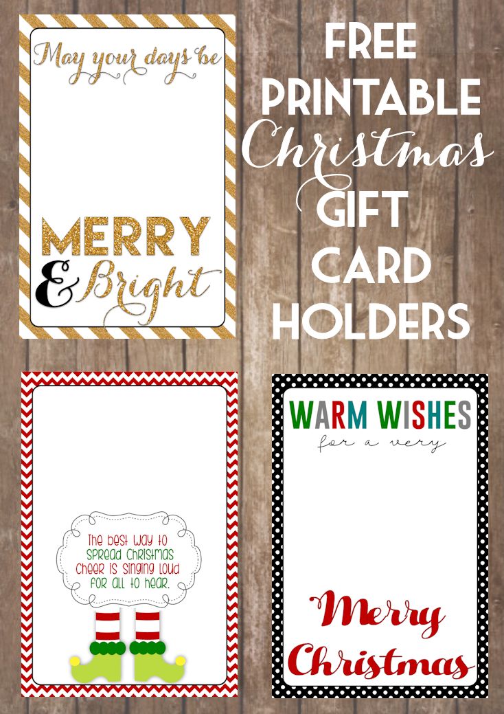 Free printable gift card holders christmas, Download Free printable ...