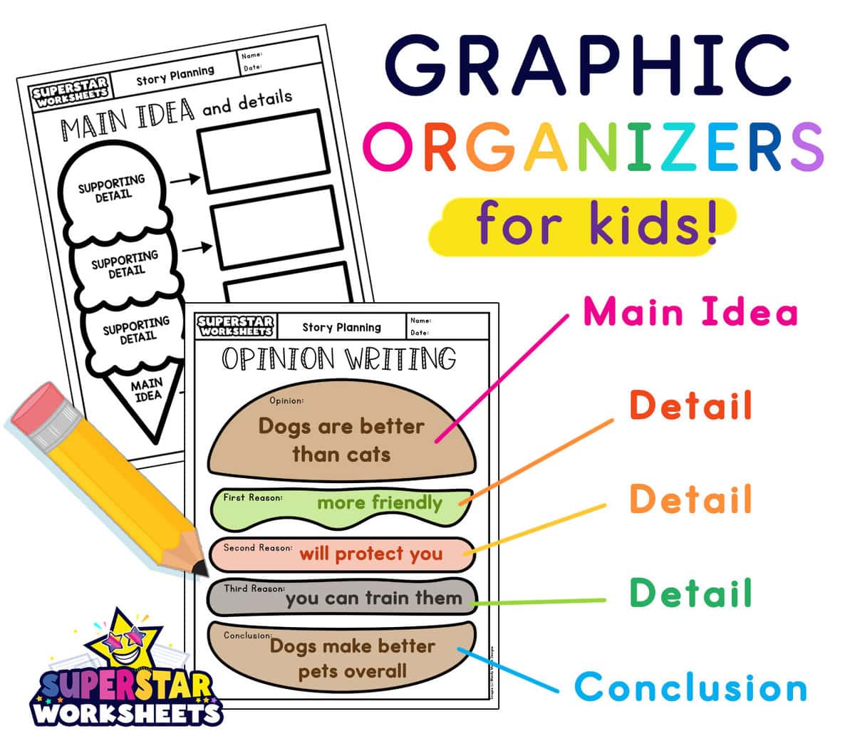 Story Arc Graphic Organizer (with completed examples) | Teaching ...