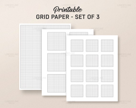 Grid Paper, Blank Grid Paper, Printable Grid Paper, Graph Paper ...