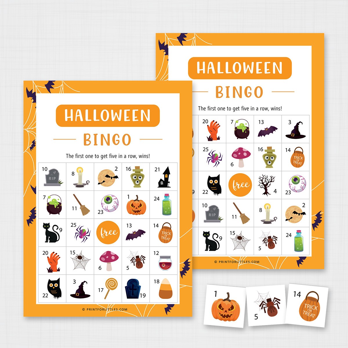 Printable Halloween Bingo Game | Fall Activities for Kids - Worksheets ...