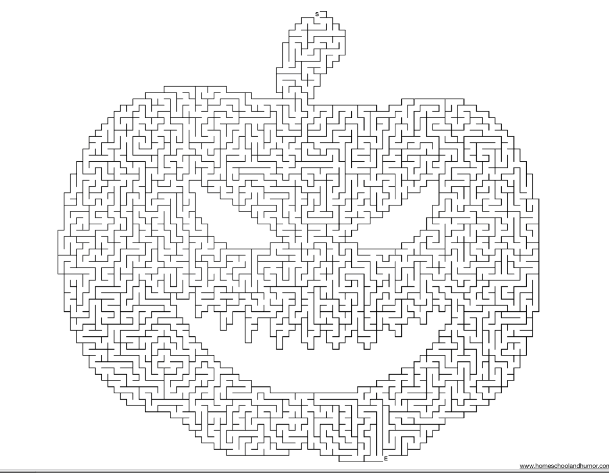 Halloween Mazes And Puzzles - 15 Free PDF Printables | Printablee ...